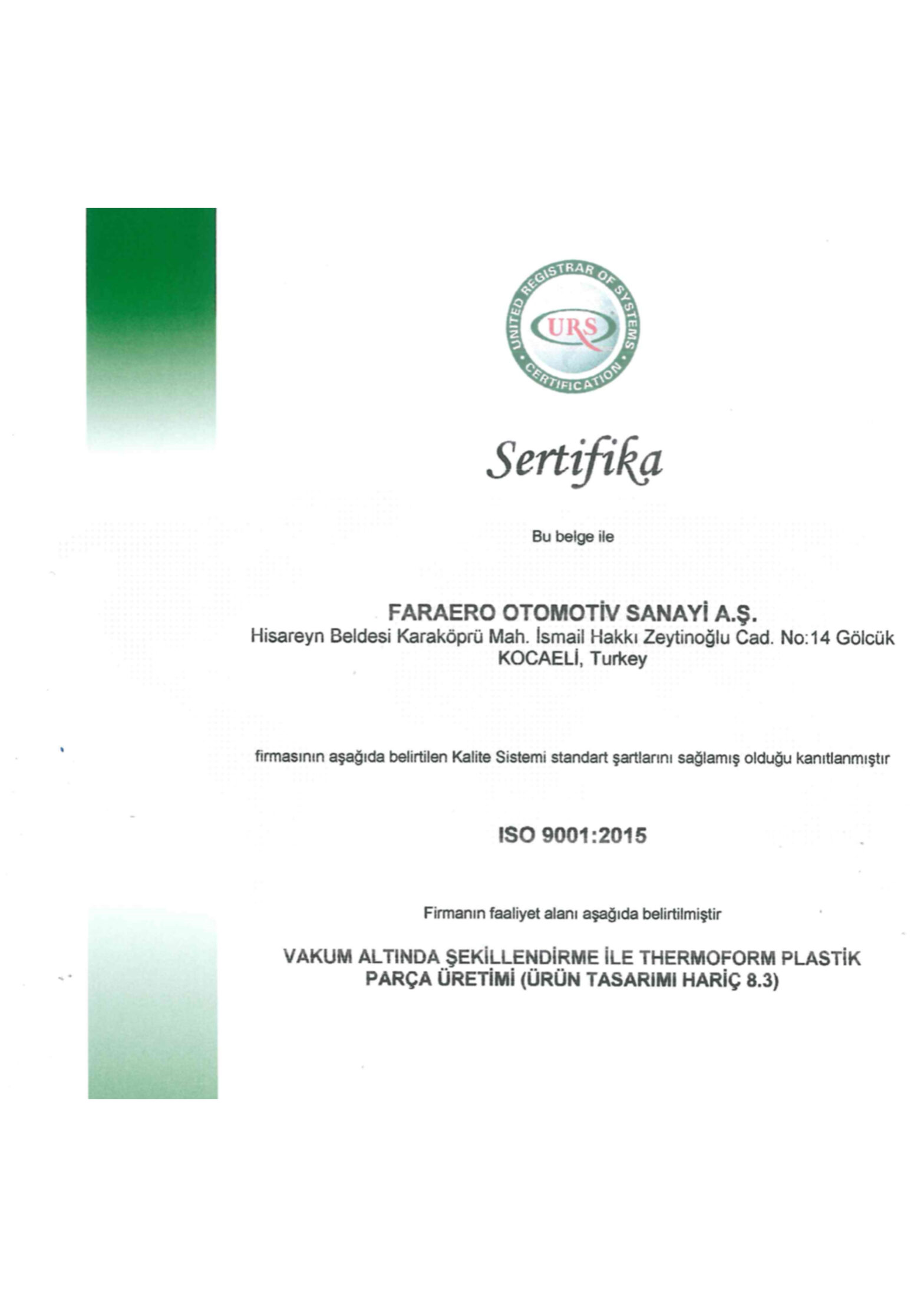 Kurumsal - Faraero & Farform Otomotiv